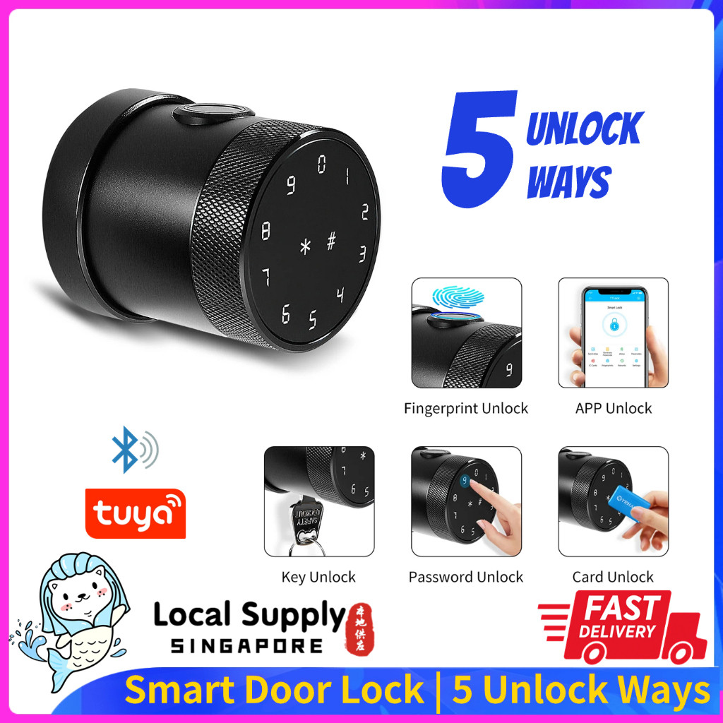 Fingerprint Door Lock Smart Door Lock with App Bluetooth / Password ...