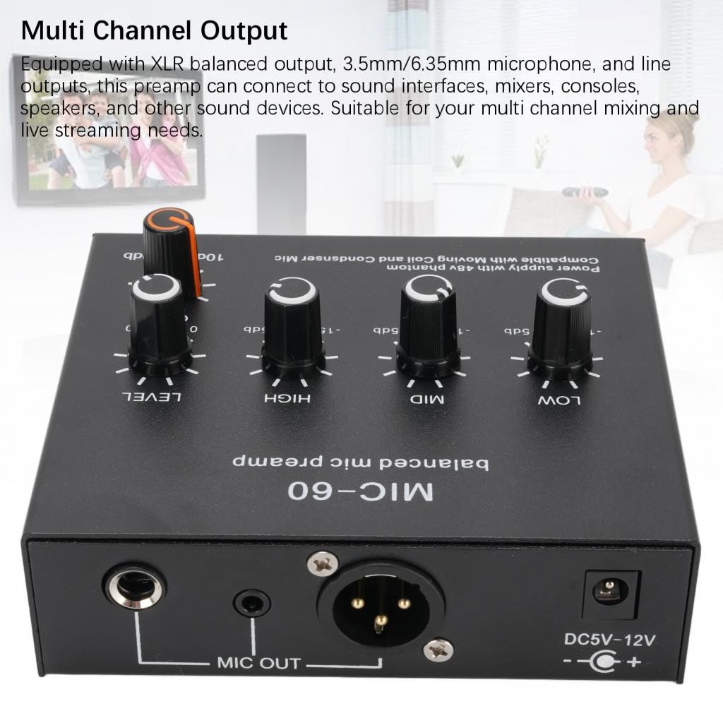 superparis-my Microphone Preamp Mic Booster Home Audio Power Amplifier ...