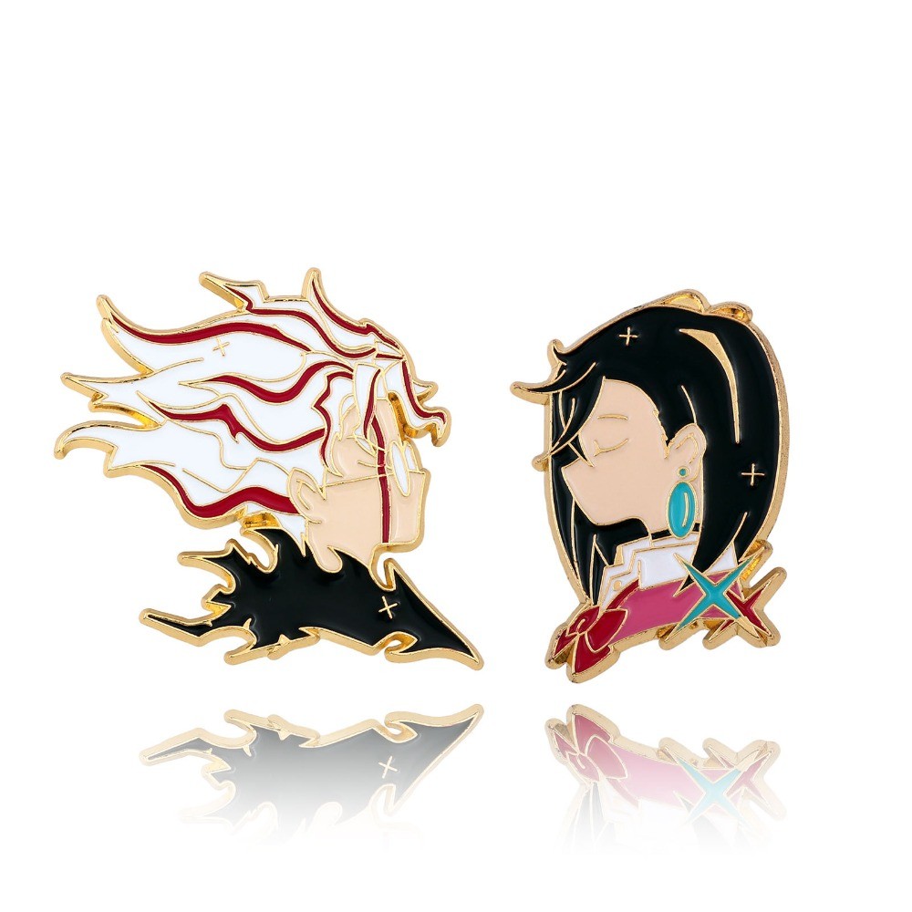 Anime Peripheral Dandadan Metal Badge Cartoon Character Brooch Fan Gift ...