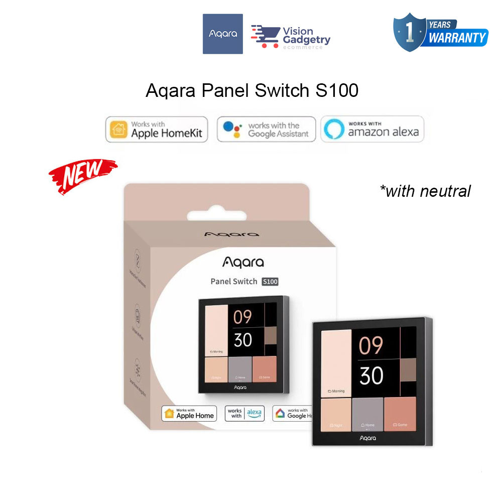 [Global] Aqara Panel Switch S100 Smart Home Wifi Neutral Homekit MS ...