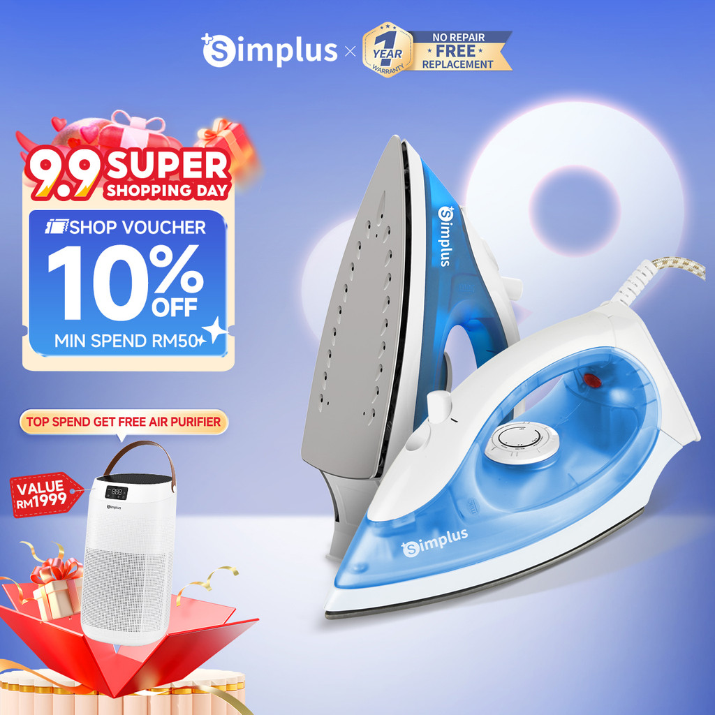 Simplus Electric Steam Iron Garment Steamer丨1300W | 20g/min Steam ...