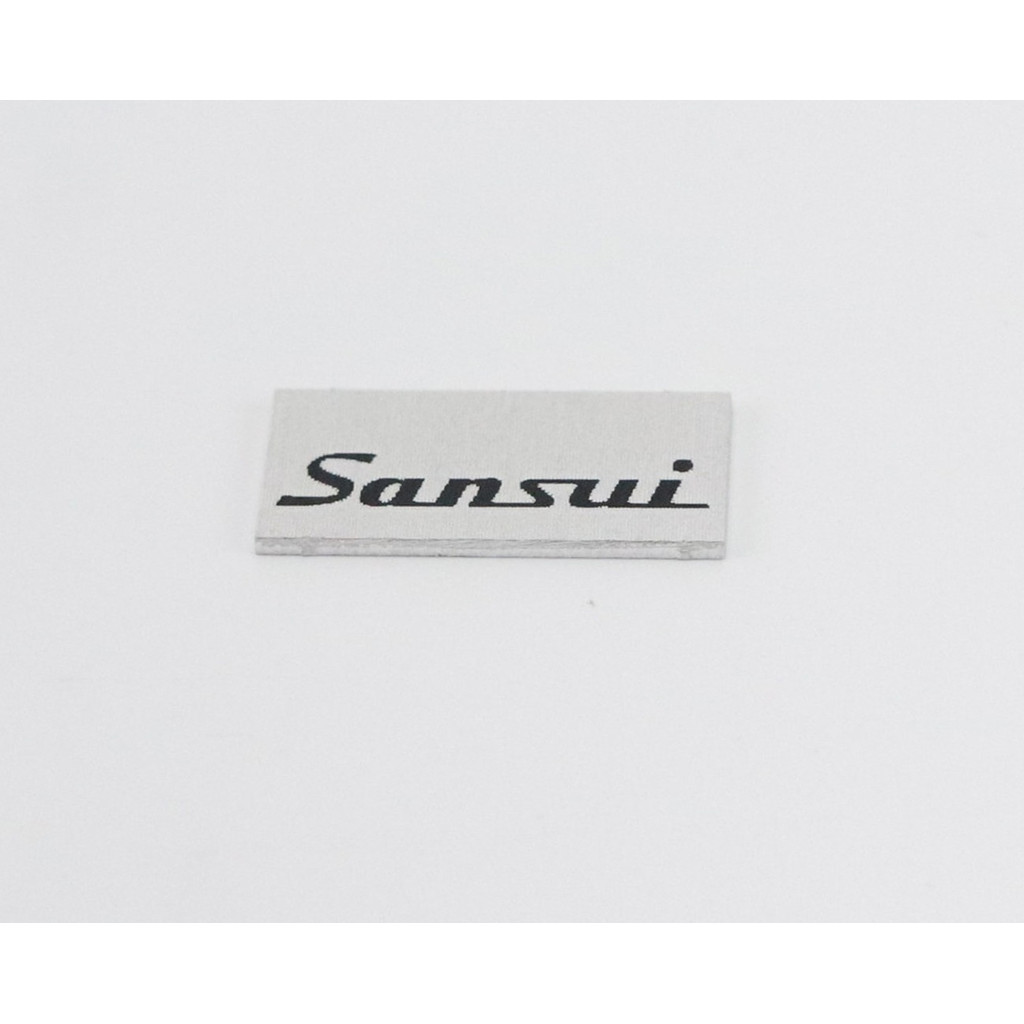 Sansui Speaker Logo Badge Emblem Custom Made Aluminum 21mm(1.65")X11mm ...