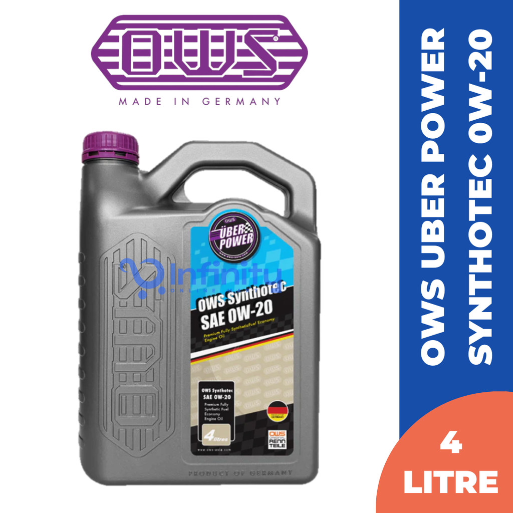 OWS Uber Power Synthotec Sae 0W20 Fully Synthetic Engine Oil 4L For ...