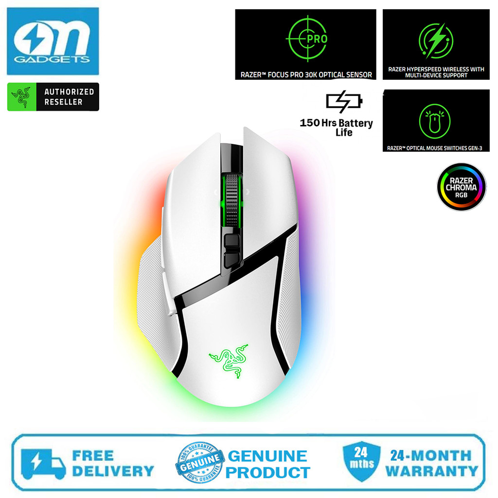 Razer Basilisk V3 Pro Customizable Wireless Gaming Mouse: Fast Optical ...