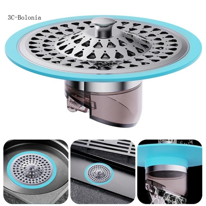 BO Odor Blocking Stainless Steel Drain Cover For Bathroom Pipes Shower ...