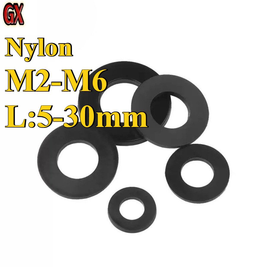 Nylon Flat Washers M2 - M6, Thickness 5 - 30mm, Durable Washers for ...