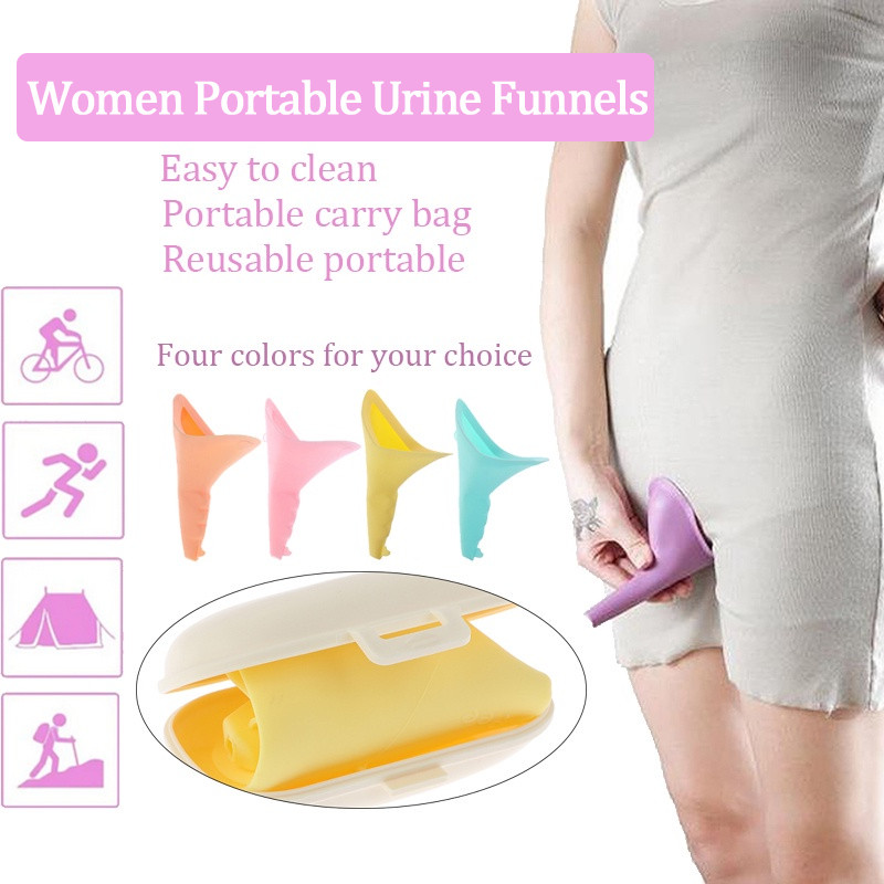 1PC Silicone Women Urinal Outdoor Travel Camping Female Portable Lady ...