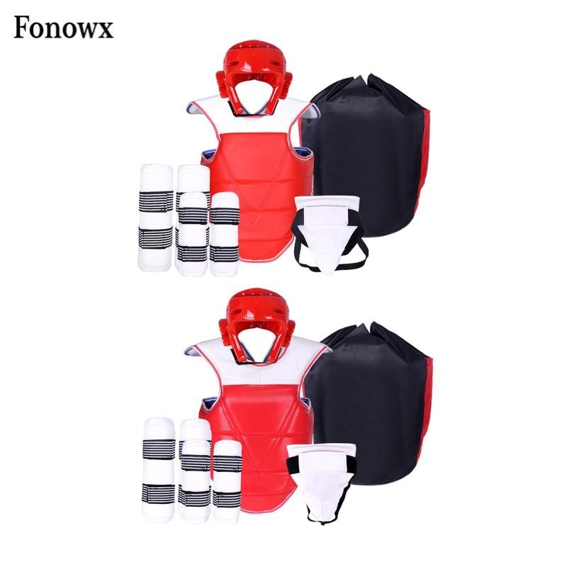 [AbabixaMY] Taekwondo Protective Gear Set Taekwondo Uniform Set Leg ...