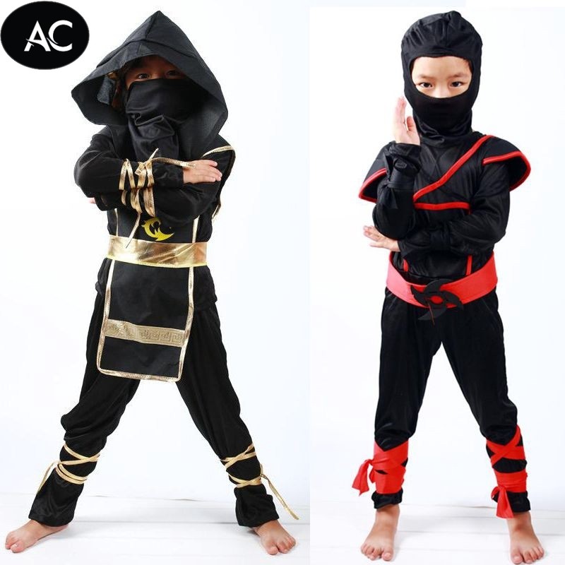 AC Ninja Costume 4~12 Year Kids Assassin Japanese Samurai Warrior ...