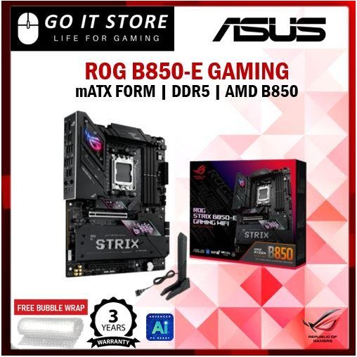 ROG STRIX B850-E GAMING WIFI | DDR5 | AMD B850 | AMD Socket AM5 for AMD ...