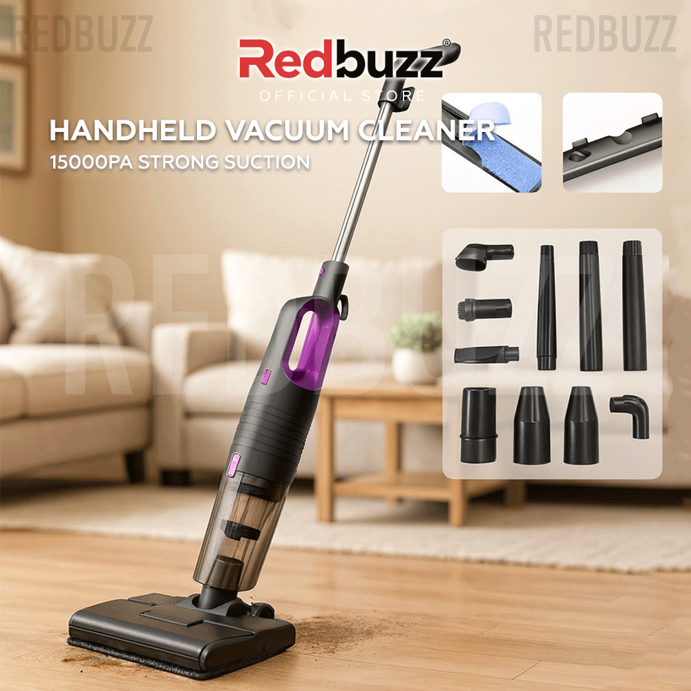 REDBUZZ Handheld Vacuum Cleaner & Mop Strong Suction 15000pa (FH-288 ...