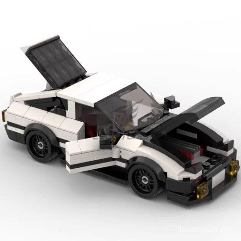 Toyota AE86 Style Black & White Sports Car Building Blocks Toy 300 PCS ...