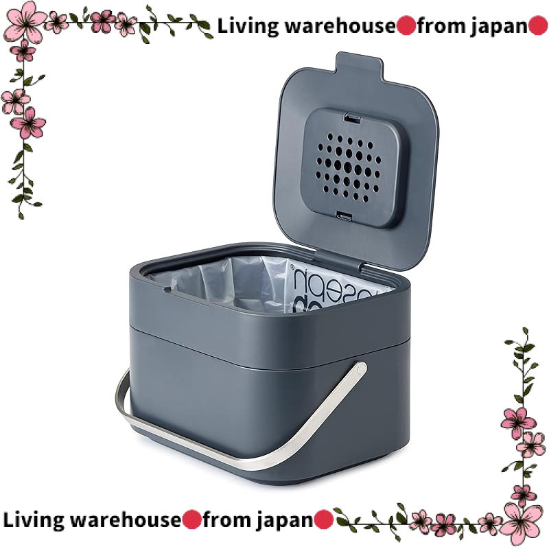 Joseph Joseph Stack 4L Food Waste Caddy with Odour Filter - Graphite ...
