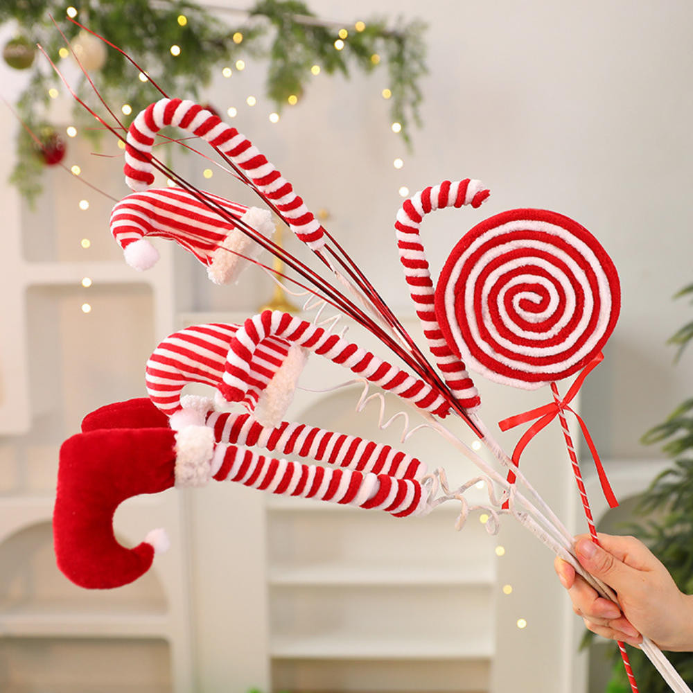 1PCS Christmas Elf Legs Picks - Feet Tree Ornaments With Fixed Wire ...