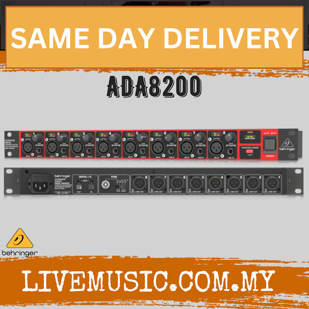 Behringer ADA8200 Microphone Preamp ( ADA-8200 / ADA 8200 ) | Shopee ...