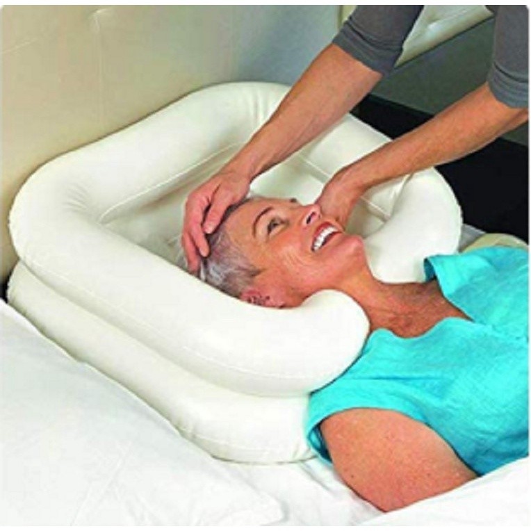 PVC Inflatable Shampoo Basin Tub Portable Elderly Care Disabled Hair ...
