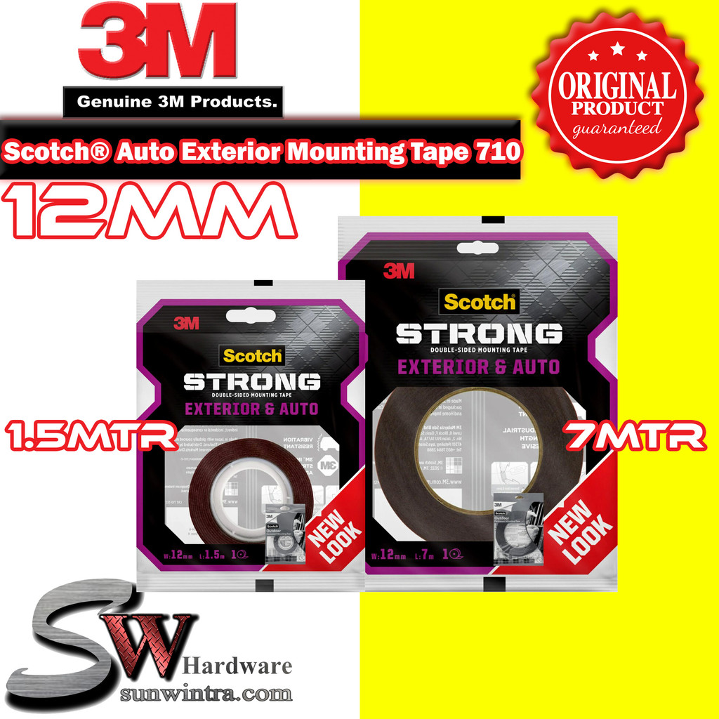 [100% Original] 3M Scotch® Auto Exterior Mounting Tape 710-S12 / 710 ...