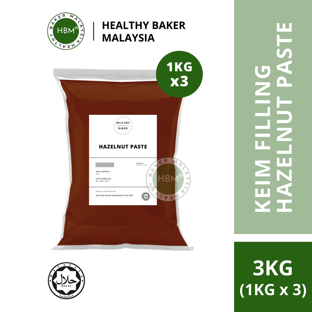 Keim Hazelnut Chocolate Filling / Hazelnut Paste 1KG x 3 / 3KG | Keim ...