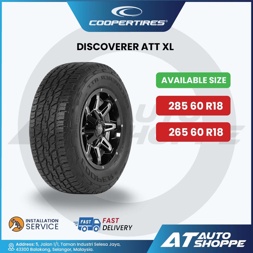 Cooper Discoverer ATT XL All Terrain Tires 18" Sizes 285/60R18 265 ...