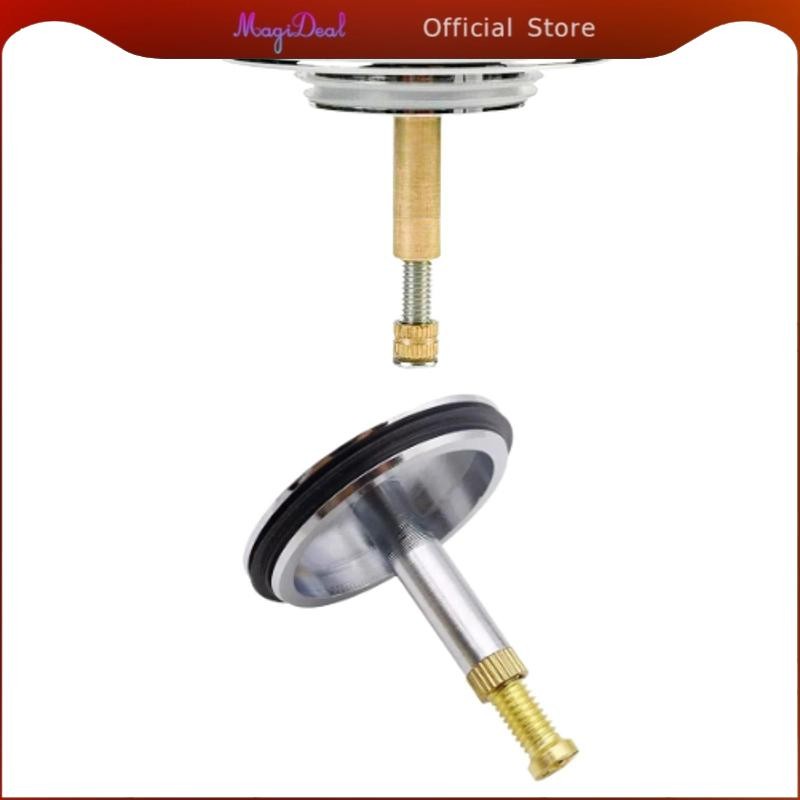 MagiDeal Sink Drain Stopper with Slotted Bolt, Spring Mechanism for ...
