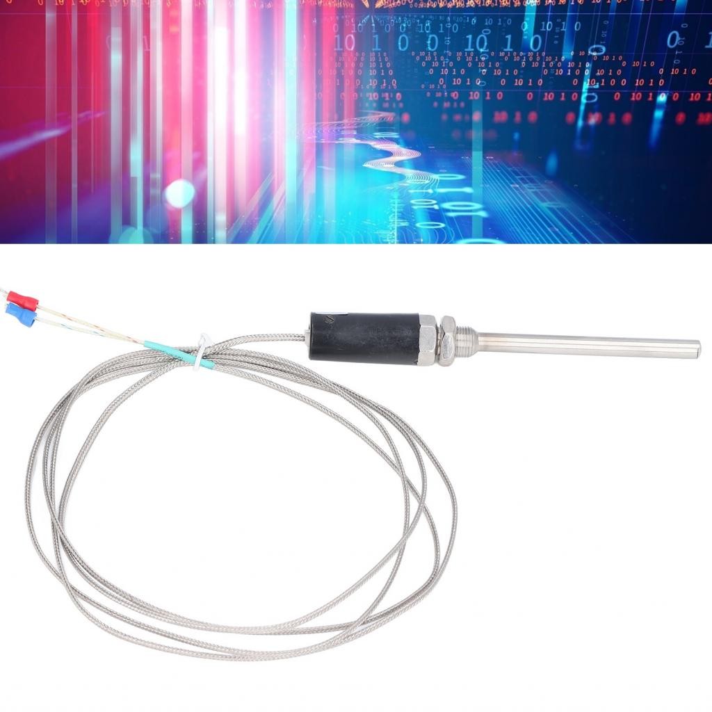 K Type Thermocouple Sensor Shielded Wire Sensors Straight Handle for ...