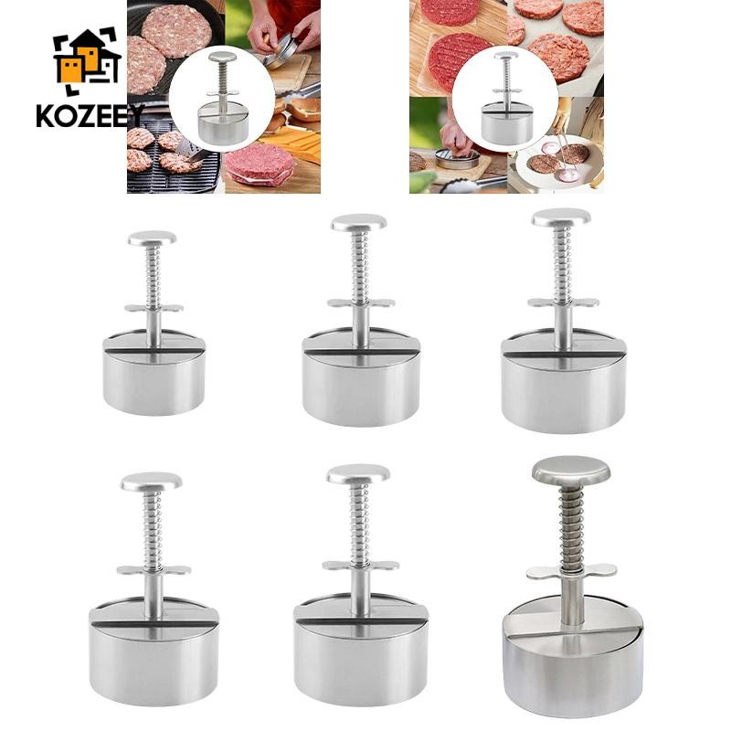[KOZEEY] Burger Press Stainless Steel Round Beef Cheese Burger Maker ...