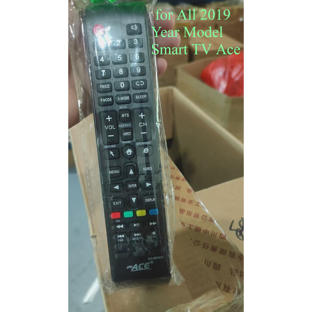 ACE Smart TV Remote for 2019 Year Model Ace1 2619 Remote Control ...