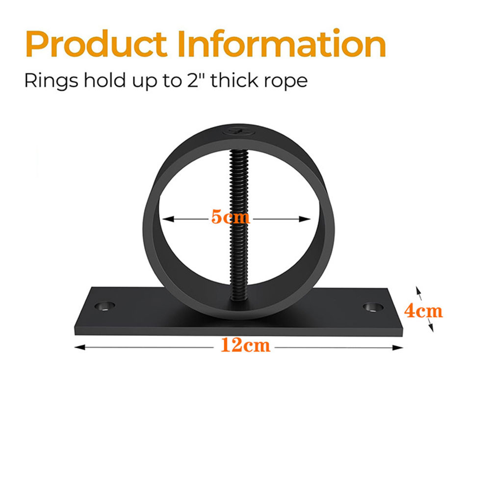 Stainless Steel Securing Rope Drop Ring Brackets with Cross Screw Rope ...