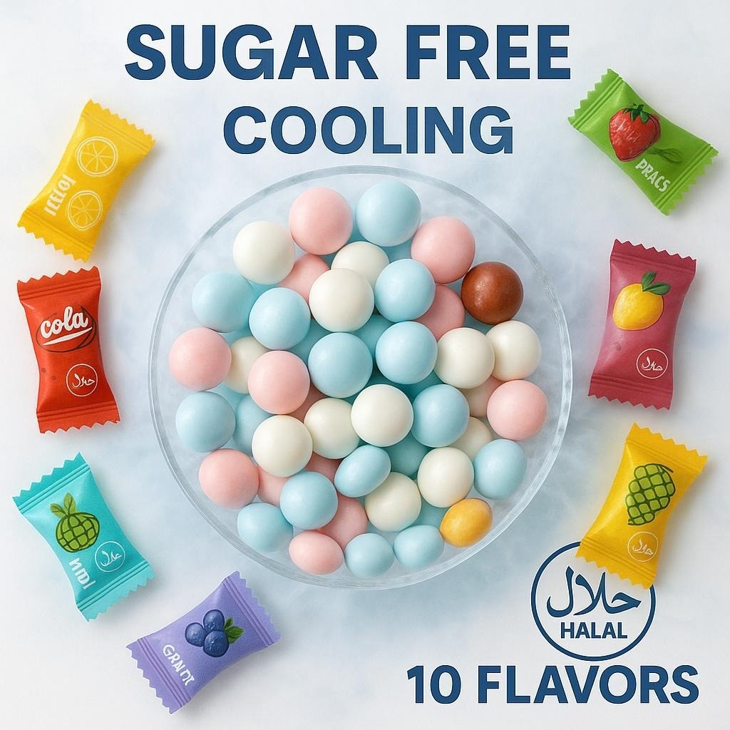 【BEKAS】Carbonated Fruit Mixed Vitamin C Mint Hard Candy Sugar-Free ...