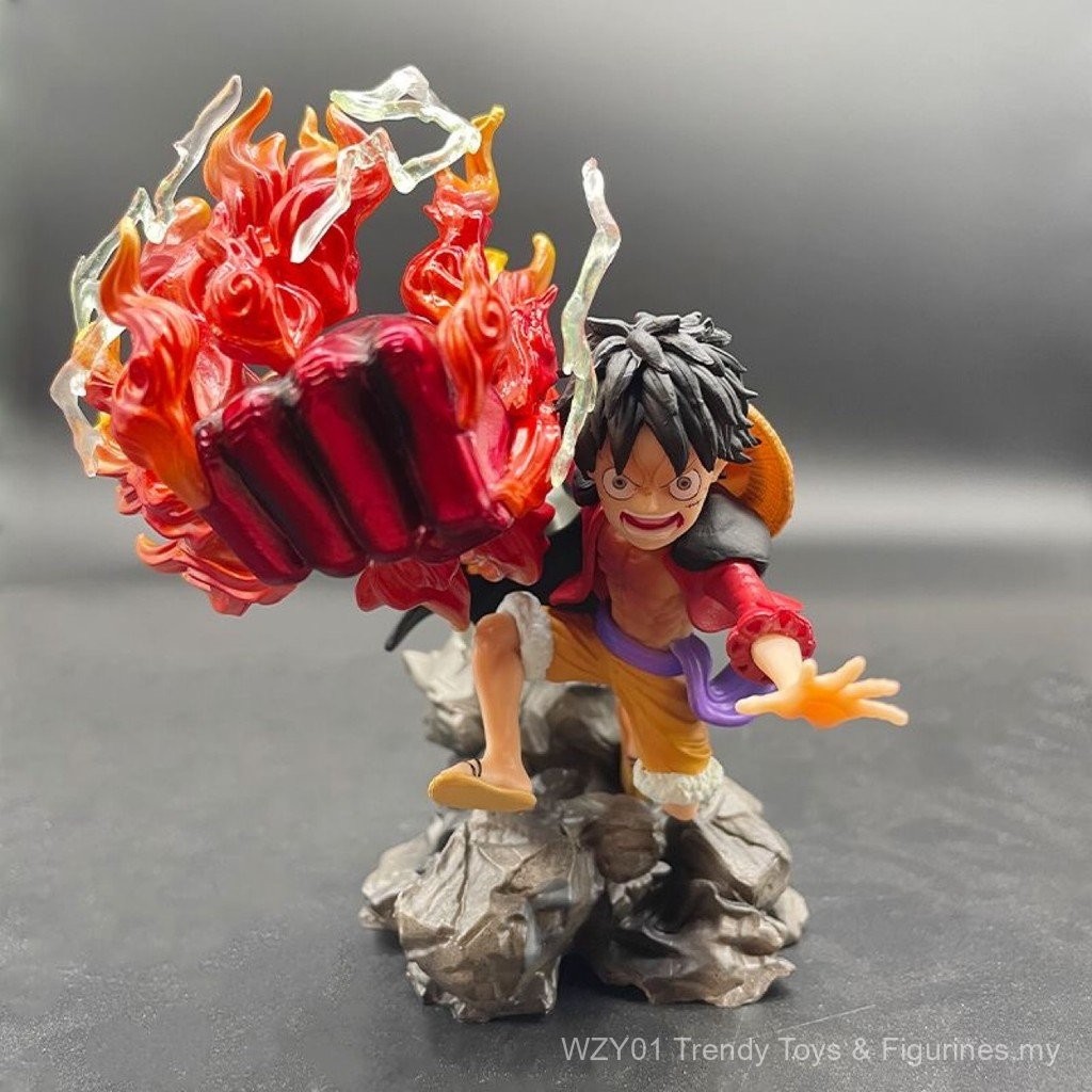 Popular Items Gear Fifth Nika Luffy Trendy Figure Red and White One ...