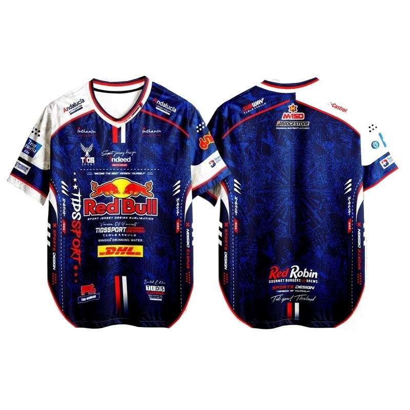 [Hot Sale] Red Bull Men's and Women's Sports Shirts, New Printing ...