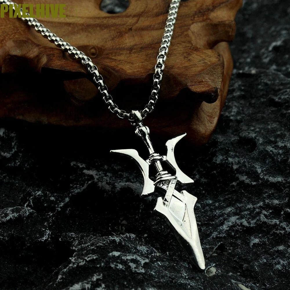 PIXELHIVE Death Note Necklaces, Anime Figure Goth Cross Misa Amane ...