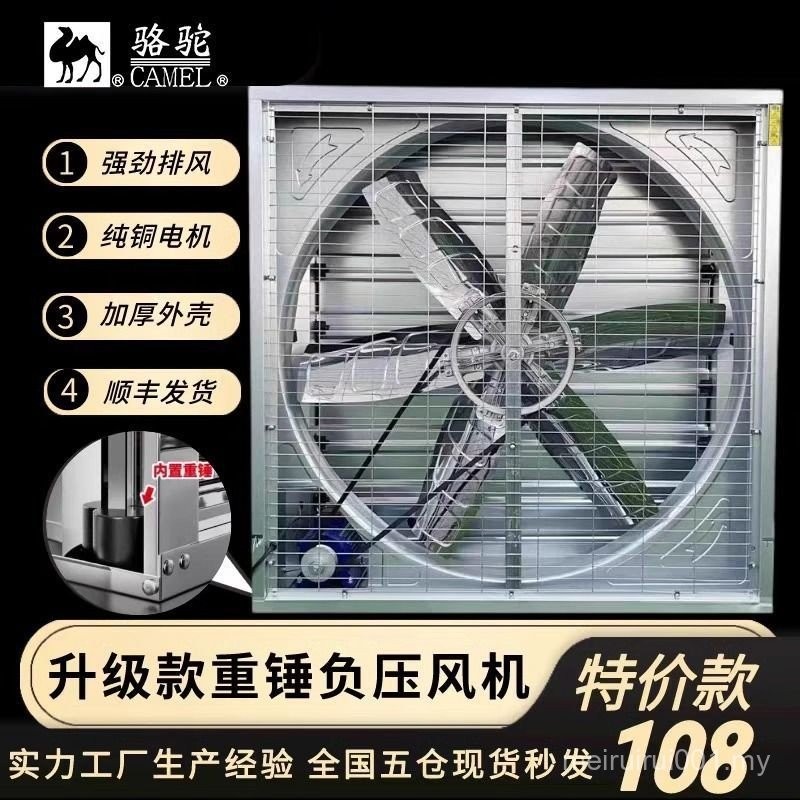 Camel Brand Negative Pressure Fan Industrial Exhaust Fan Exhaust Fan ...