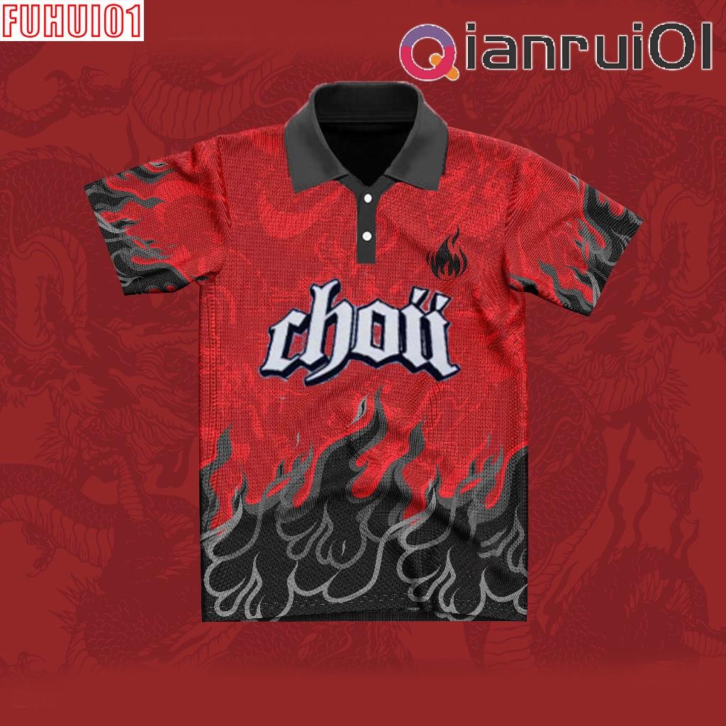 (Fuhui01) Oversized Retro Streetwear Jersey - Edisi Edisi 2023 Choi Red ...