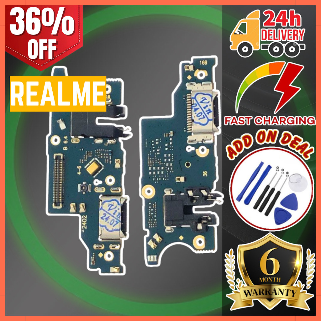 Papan Cas OP Realme 12 12X 11 11X 10 4G 9 8 5G 7 7I 6 5 5I 5S 3 2 Pro ...