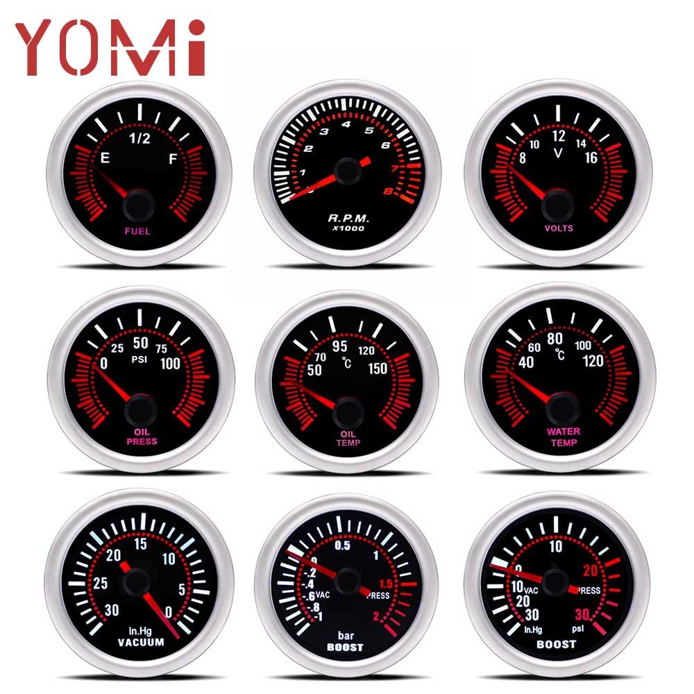 Kereta Dyno Racing 12V RPM Meter/Tolok Suhu Air/Tolok Galak/Tolok Suhu ...