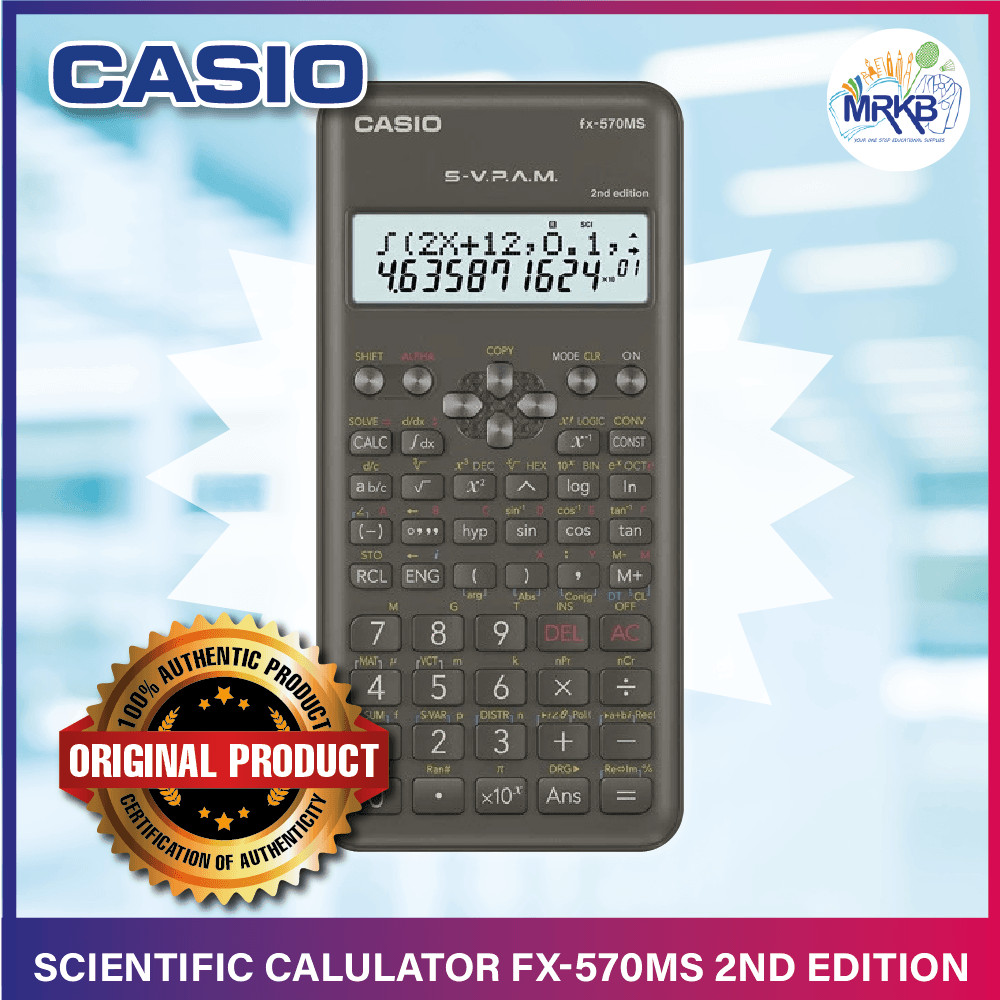 Casio Scientific Calculator fx-570MS II Edition | Shopee Malaysia