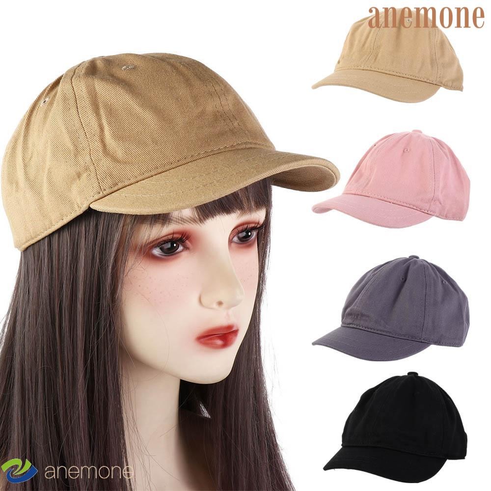 ANEMONE Short Brim Baseball Caps Cotton Adjustable Men Casual Cool ...