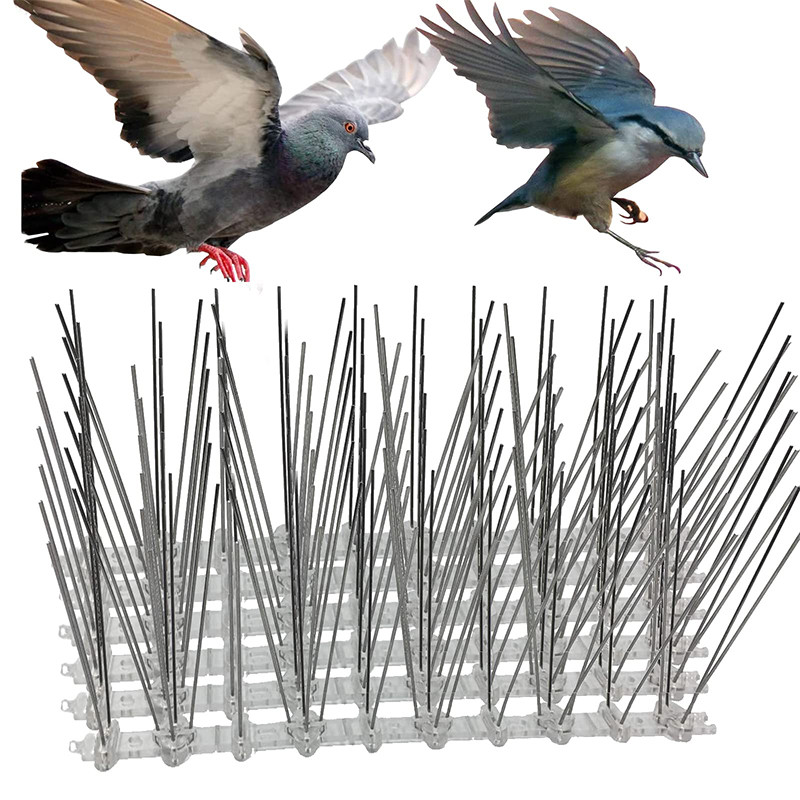 Bird Repellent Mat Spikes 50cm Steel Animal Repeller Wall Fence Spikes ...