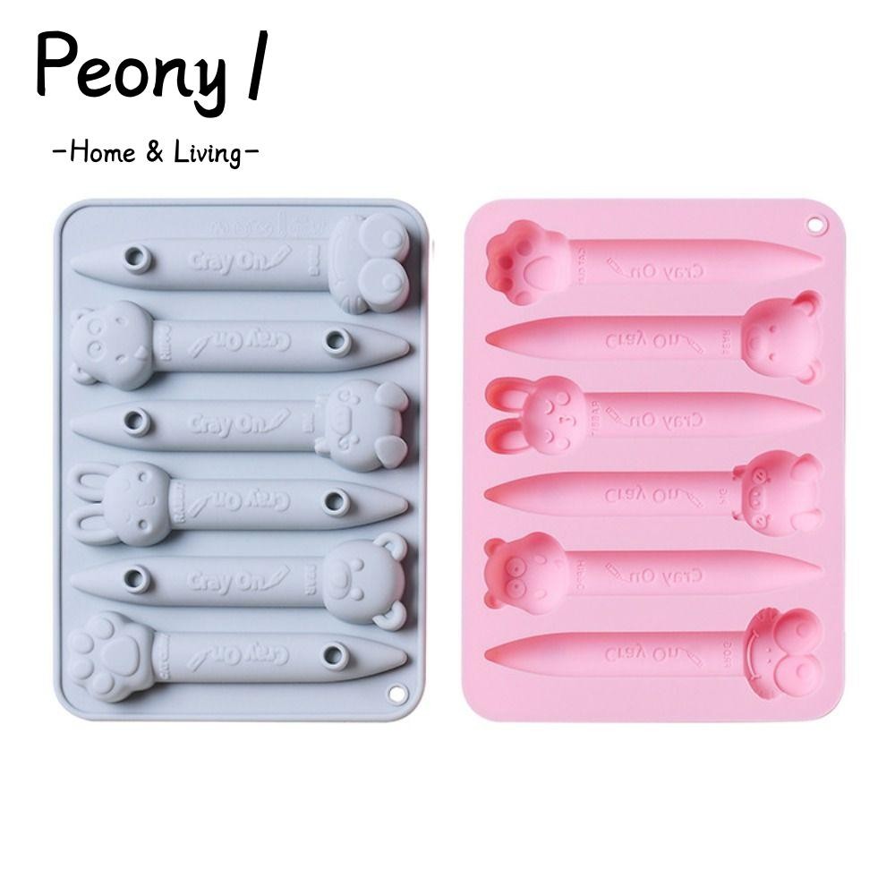 PEONY1 Crayon Mold, Animal Pink Crayon Recycling Molds, Durable Gray ...