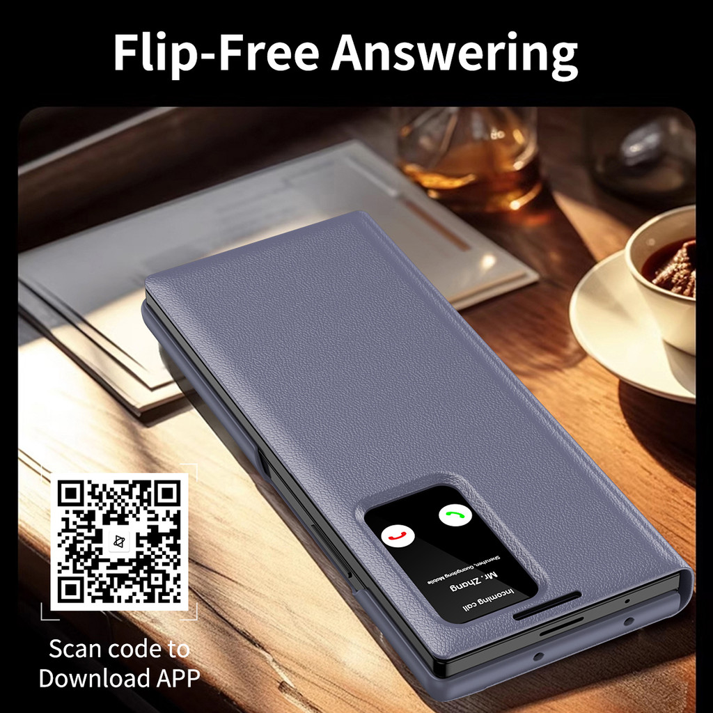 Business PU Leather Card Pocke Case For Samsung Galaxy Z Fold7 Fold 6 5 ...