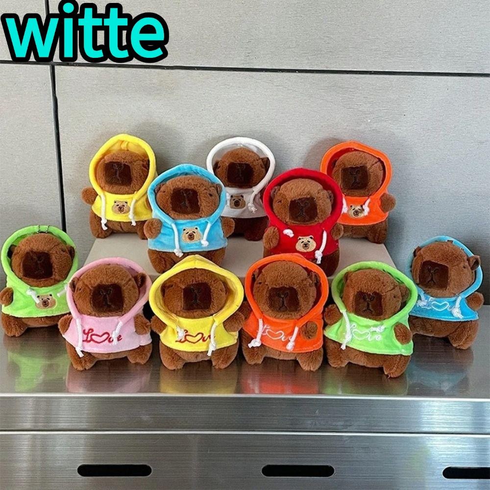 WITTE Capybara Pendant, Fluffty Plush Capybara Keychain, Kawaii Soft ...