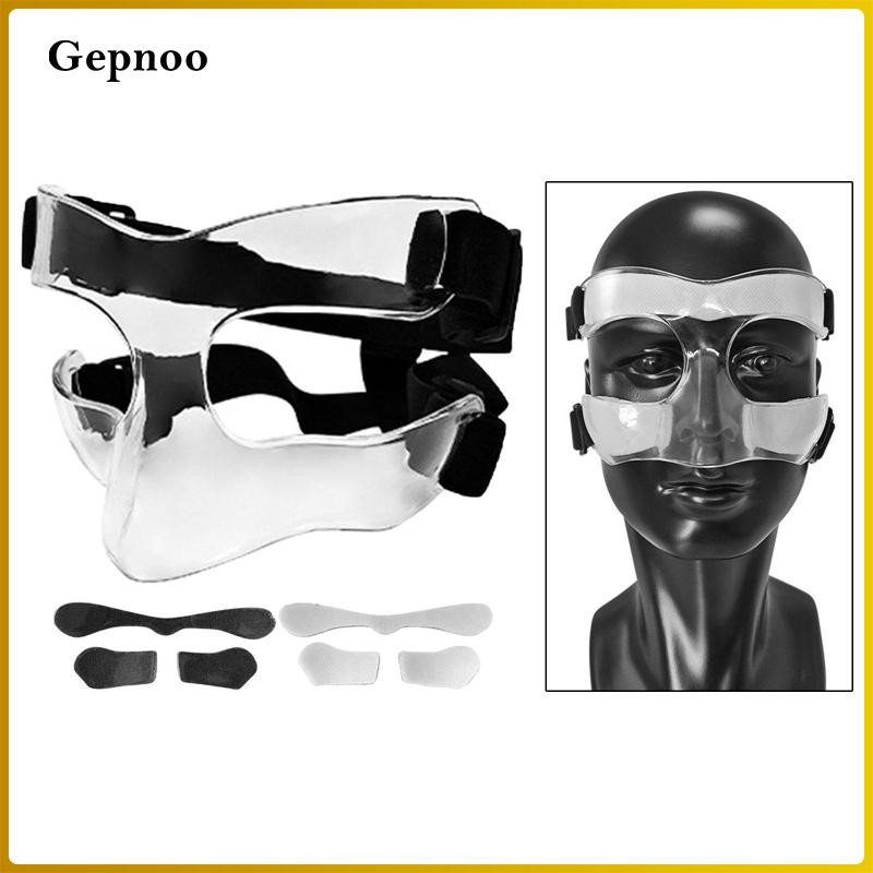 Gepnoo Athletic Face Shield for Basketball Players - Lightweight Nose ...
