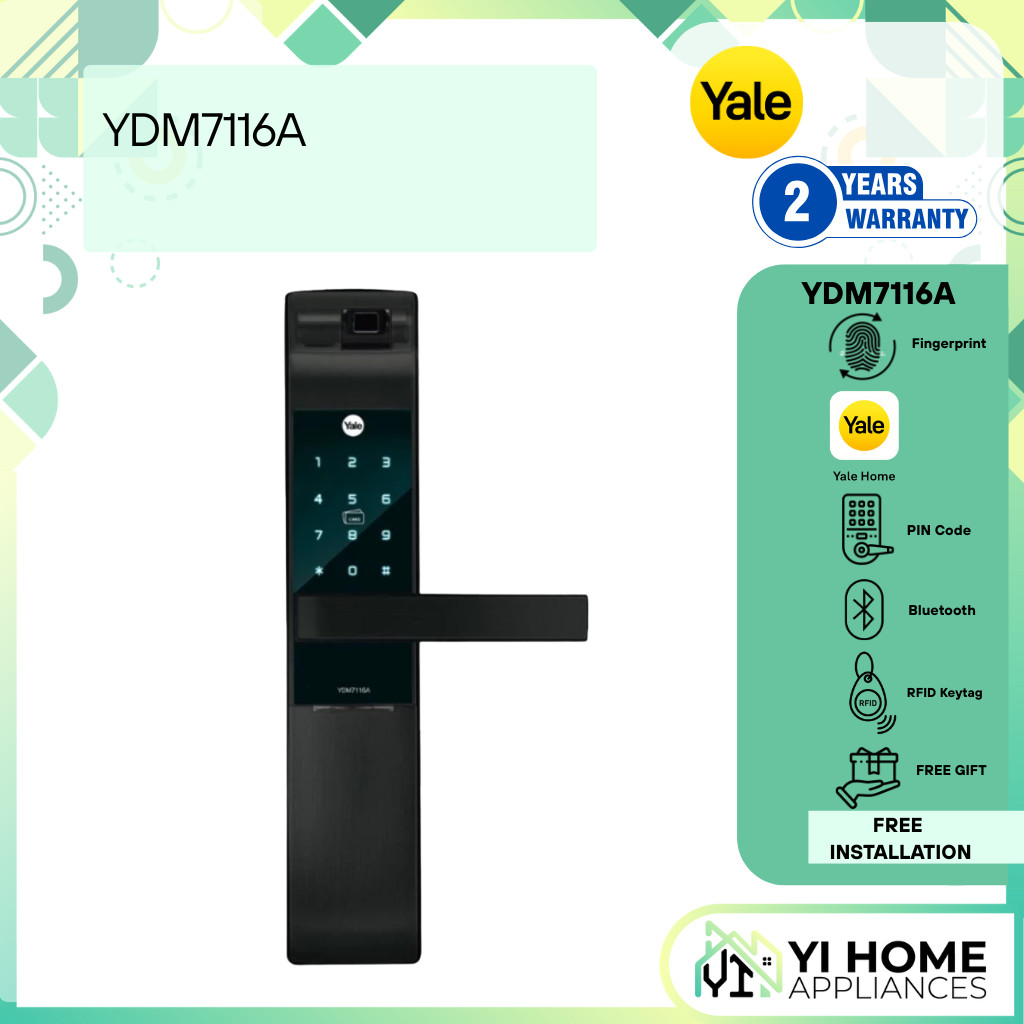 🔥NEW🔥 Yale YDM7116A Mortise Smart Digital Lock Doorlock Password ...