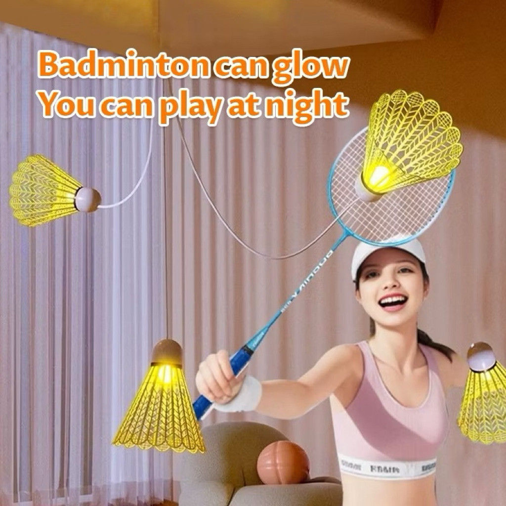 3 Sets Badminton Trainer Indoor Single Person Practice High Elastic ...