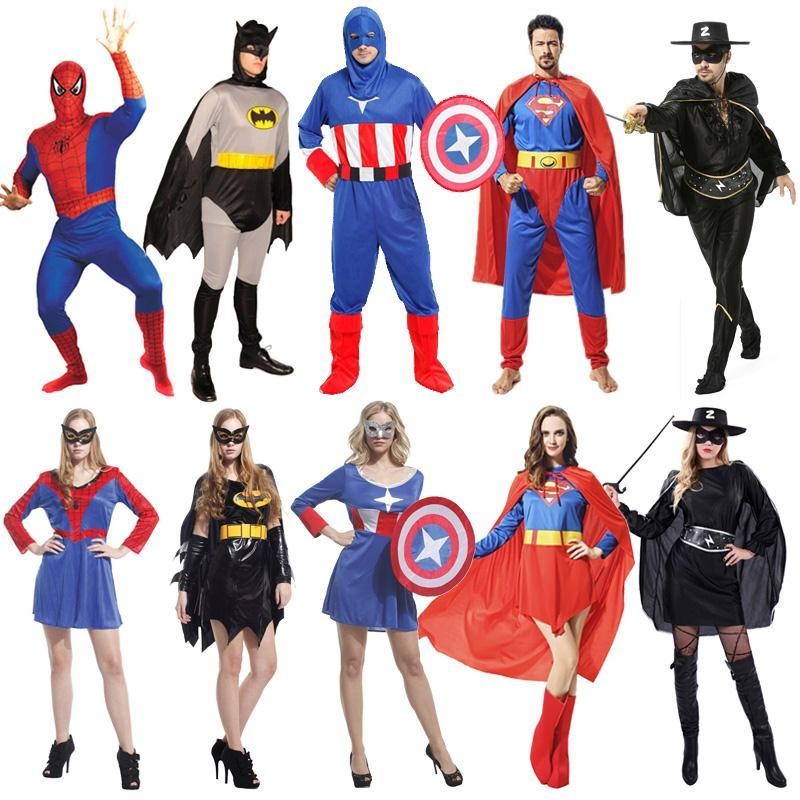 Halloween Costumes - Adult Sizes Including Superman, Spiderman, Batman ...