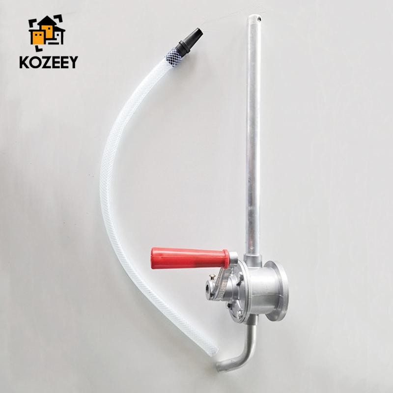 KOZEEY Drum Rotary Hand Pump Suction Tube Assembly Hand Crank Fuel ...
