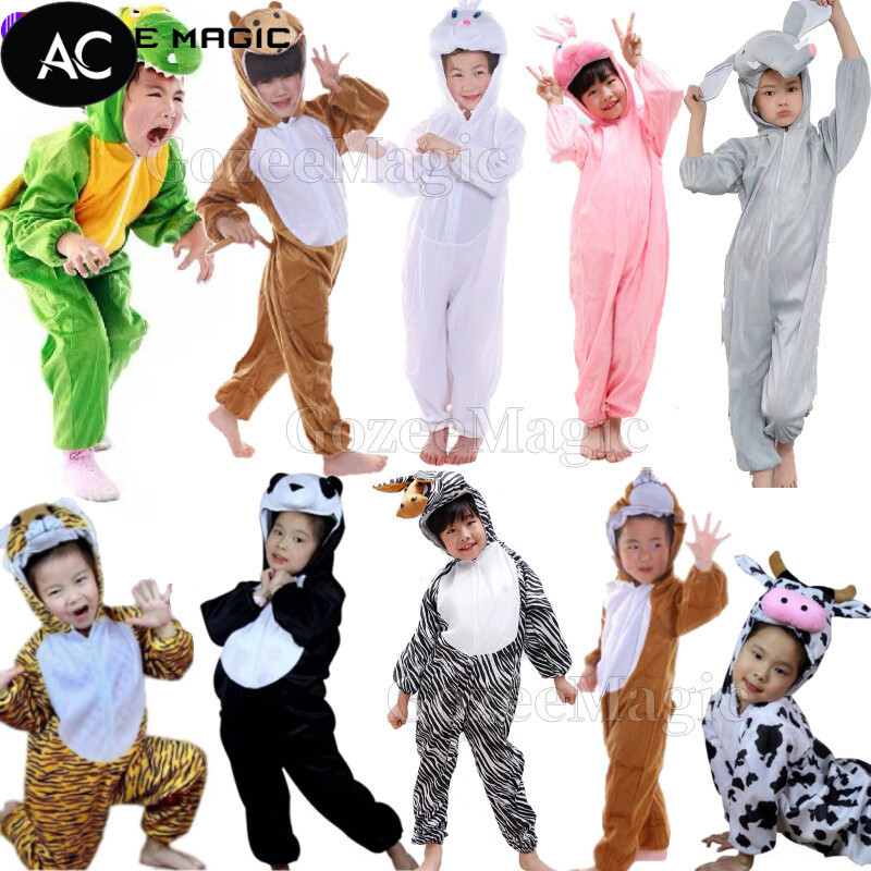 AC Animals Cosplay Costume Tiger Dragon Panda Rabbit Cow Elephant Fox ...