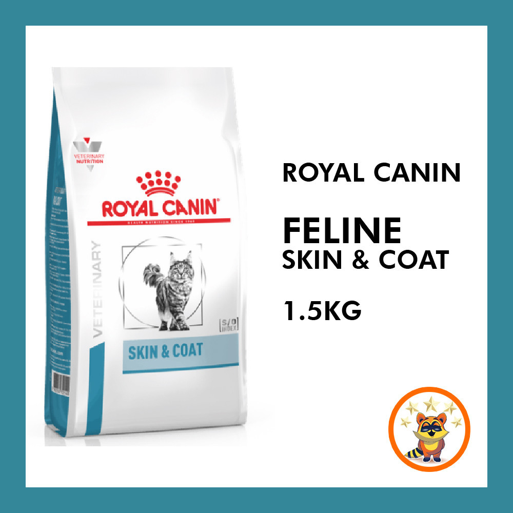 Royal Canin Vet Care Feline Skin & Coat Kucing Cat Makanan Kering 1.5kg ...