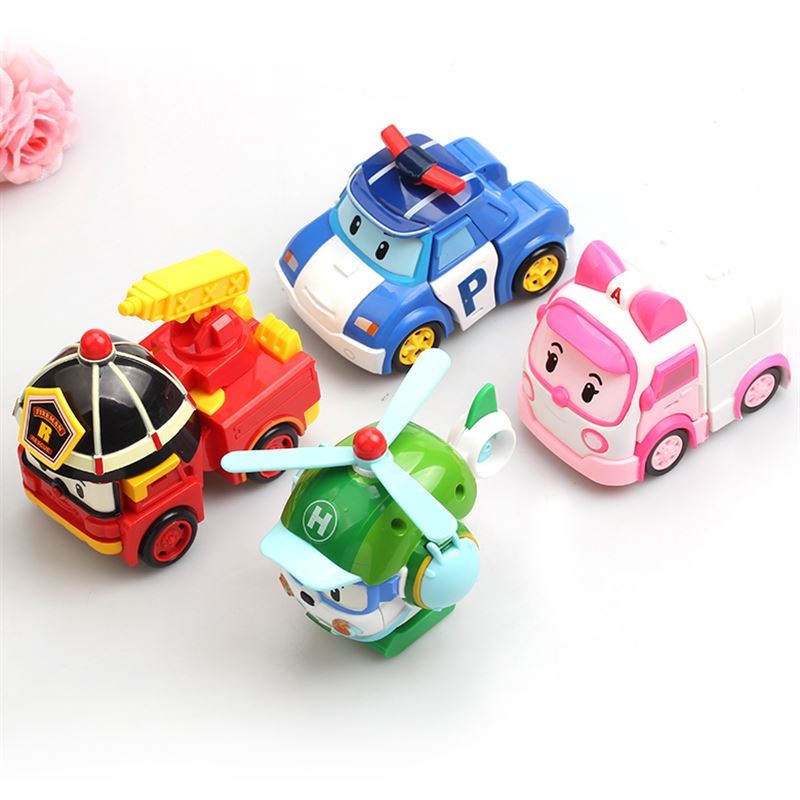 Transforming Car Police Car Polly Polly poli Robot Cartoon Car Anime ...